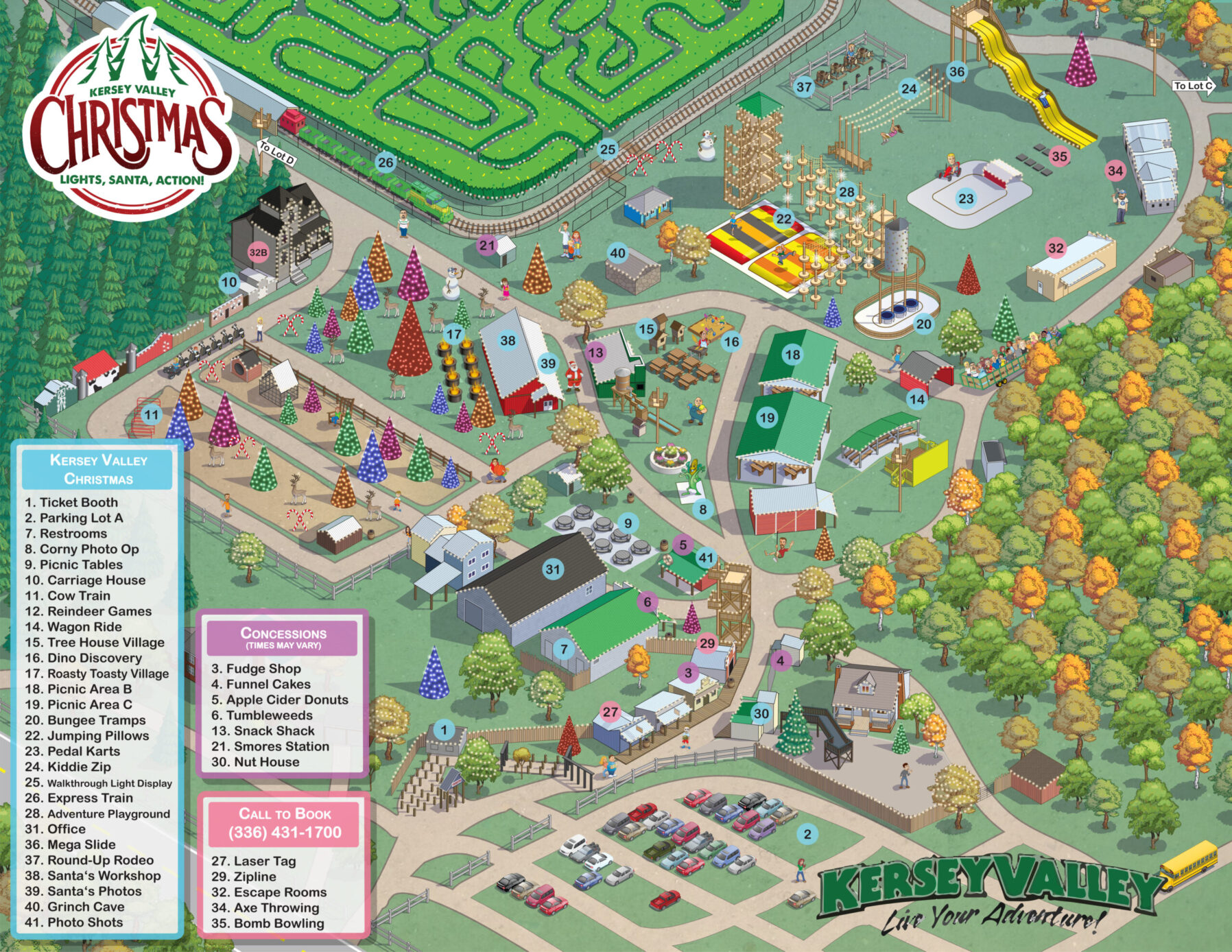 Farm Map - Kersey Valley Christmas